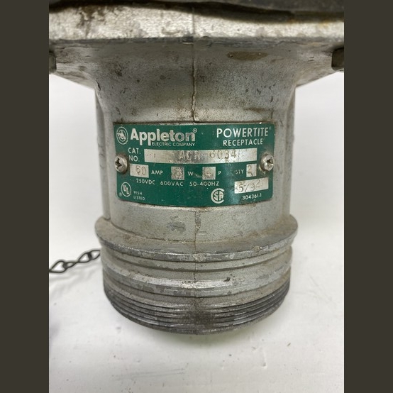 Appleton ACR-6034 60Amp 3W 4P Wall Mount Plug